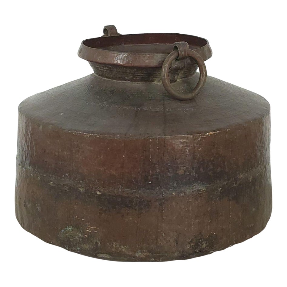 Massive Antique Copper Cooking Pot, India Circa 1880 | Chairish
