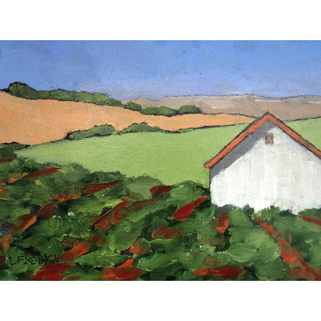 Field Rows & Farm Barn Art Lynne French Landscape Oil Painting 11x14 ...