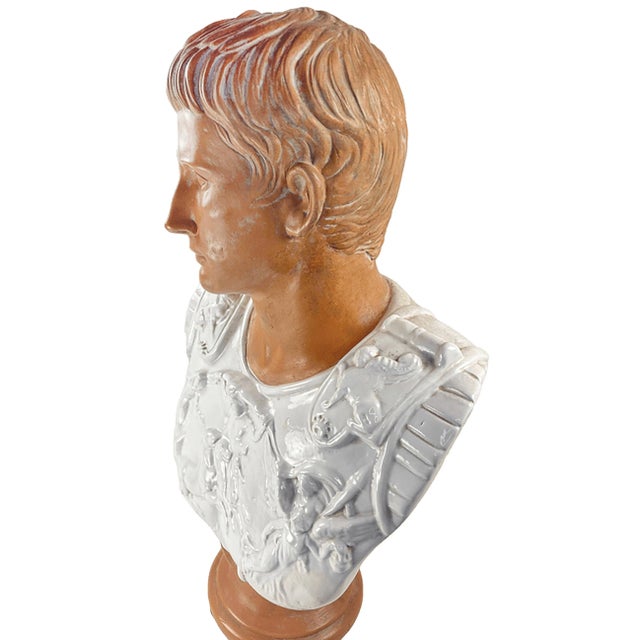 Late 20th Century Modern Bust of a Roman Soldier | Chairish