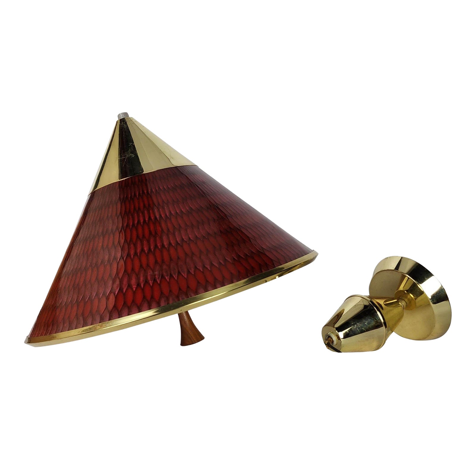 Vintage 1960's Mid-Century Modern Moe Retractable Light Fixture in ...