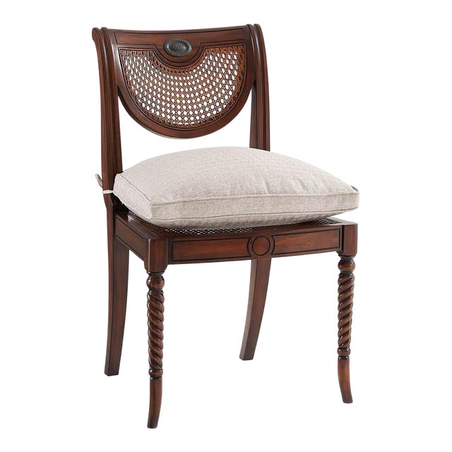 Regency Style Mahogany Side Chair | Chairish