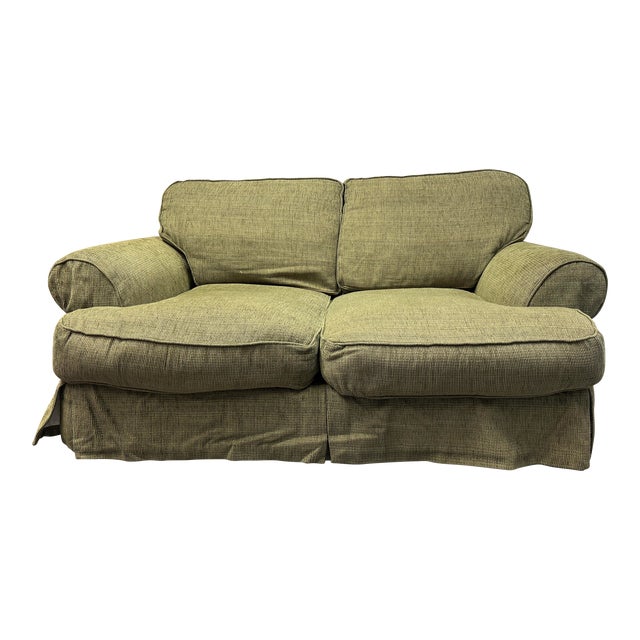 Home Wear Traditional Rolled Arm Loveseat | Chairish