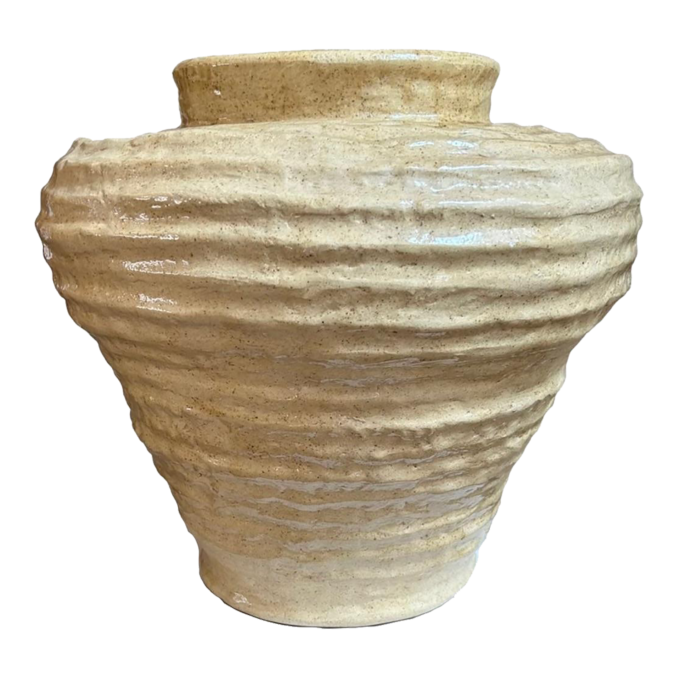 large coil vase