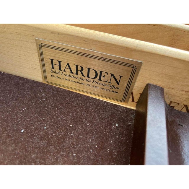 Late 20th Century Harden Furniture Solid Cherry Writing Desk. | Chairish