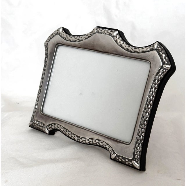 2010 English Sterling Silver Rectangular Photo Picture Frame | Chairish