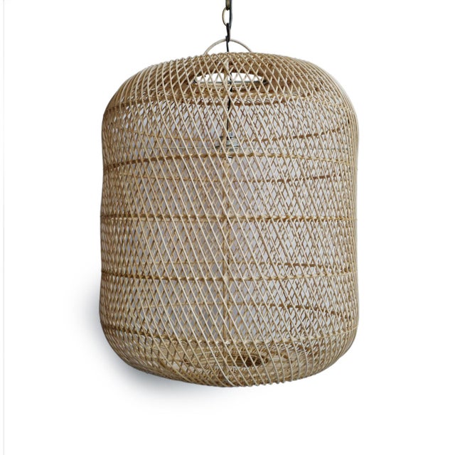 Raw Wicker Jug Lantern Medium | Chairish