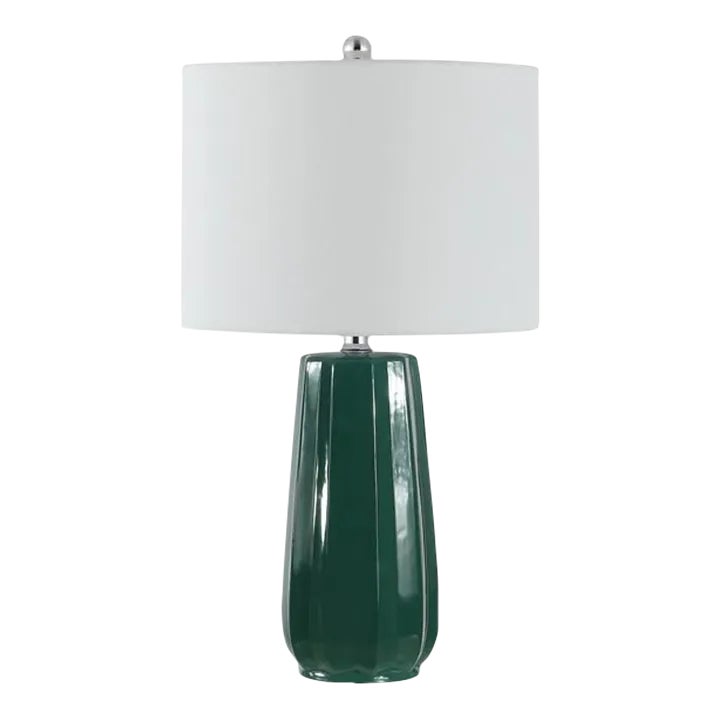 Safavieh Yani Table Lamp - Dark Green | Chairish