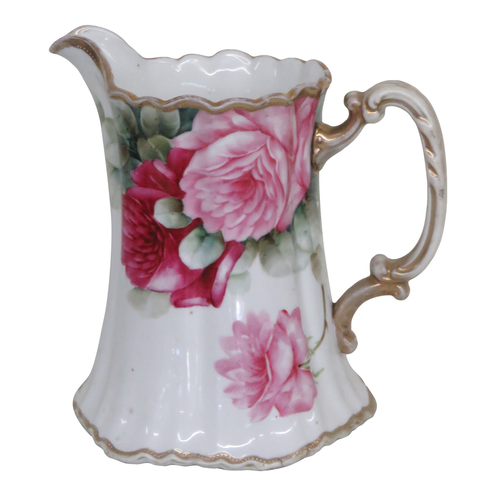 Noritake Nippon Pitcher With Hand Painted Flower Pattern Early 1900s ...