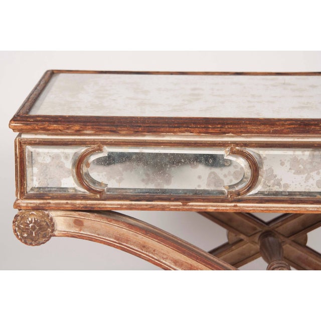 Mid-Century Modern Hollywood Regency Mirror Coffee or Side Table | Chairish