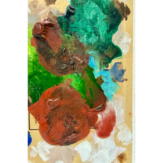Helen Frankenthaler Studio Palette, 1966 — Rare Painted Canvas Panel ...