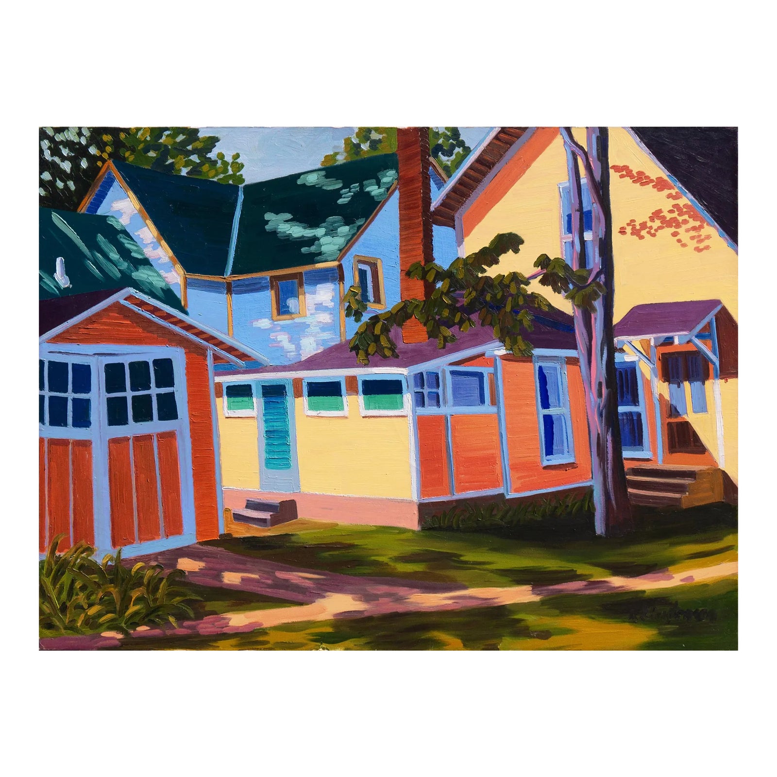 'Sunny Afternoon, Summer Cottages' by Ken Christensen, 1989, Louvre ...