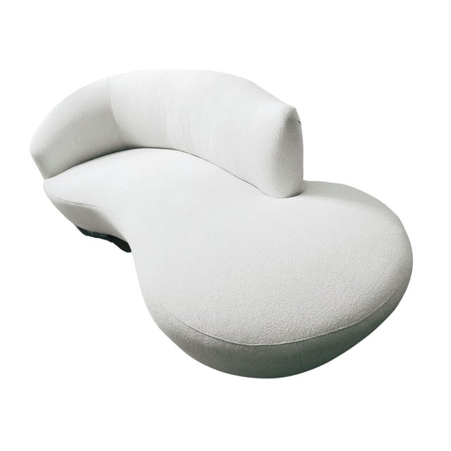 1980s Vladimir Kagan Cream Cloud Chaise Lounge Sofa | Chairish