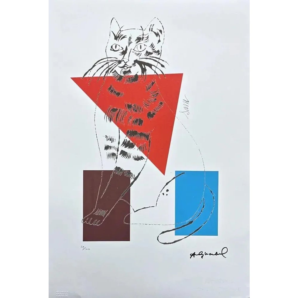 After Andy Warhol, Cat Sam Colored Iii, 1980s, Lithograph | Chairish