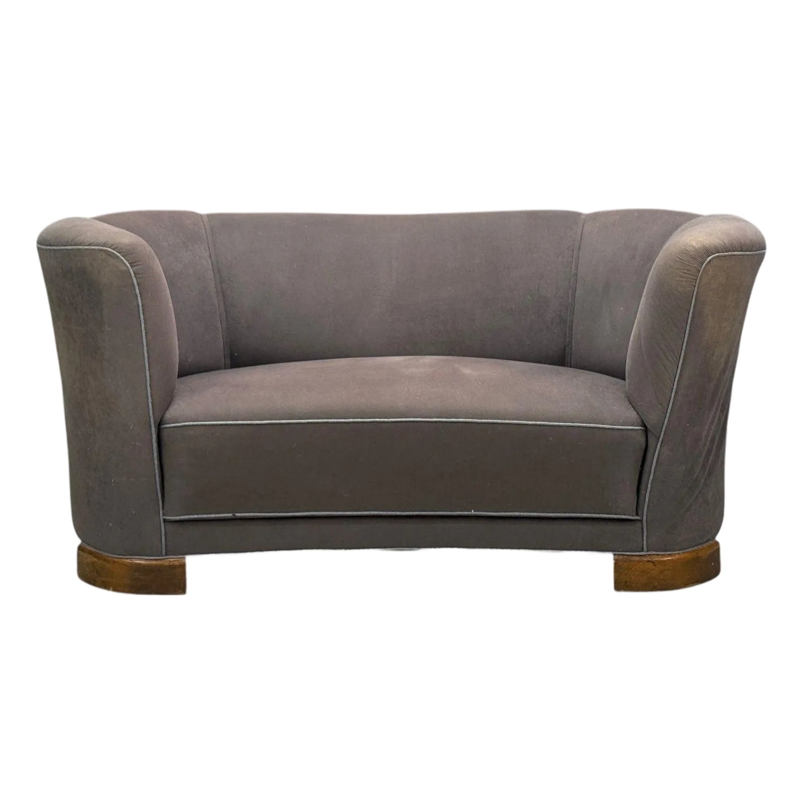 Danish Modern, Banana Sofa, Stained Beech, Fabric, Denmark, 1930s ...