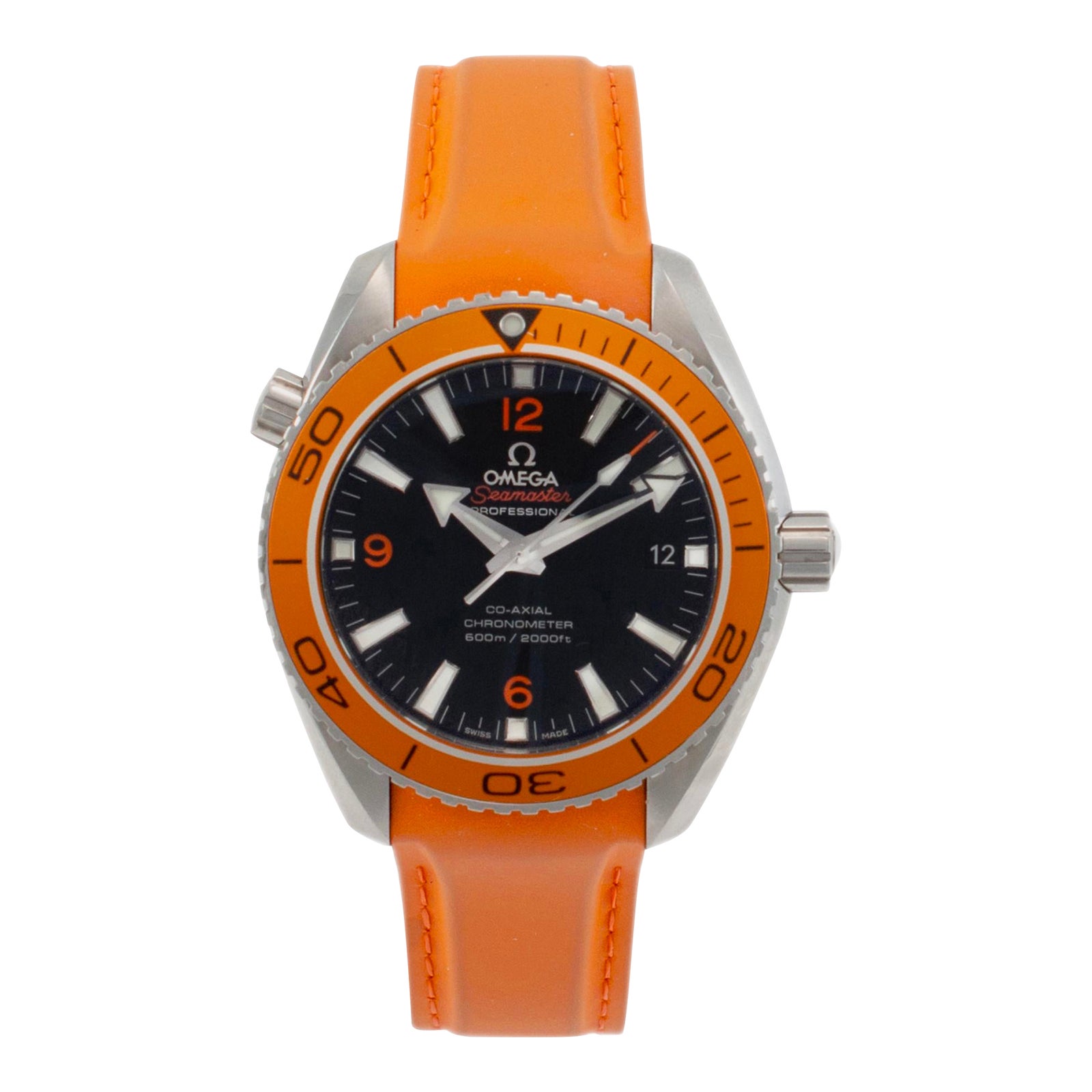 Omega Seamaster Planet Ocean 42mm 232.32.42.21.01.001 Orange Steel ...