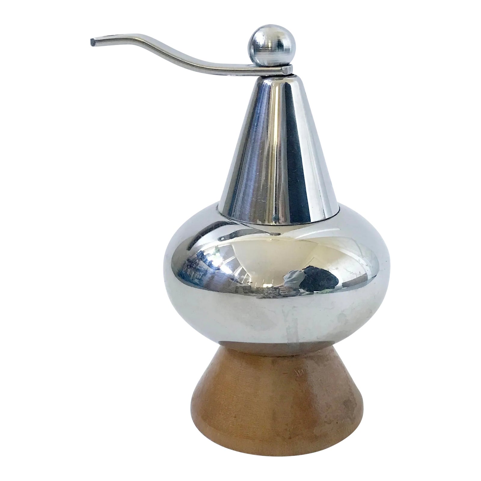 Vintage Postmodern Tupperware Metal and Wood Pepper Grinder Spice Hand ...