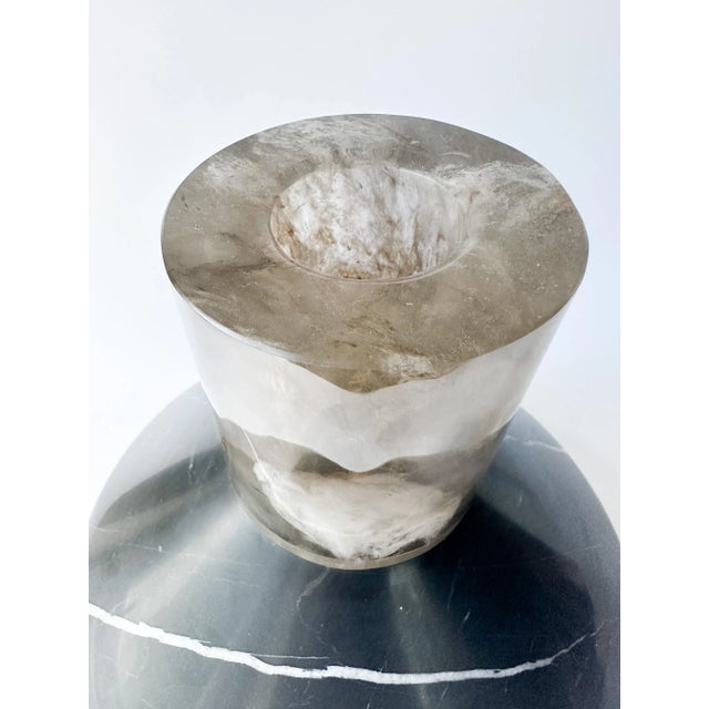 Early 21st Century Gilles Caffier Marble Vessel Large | Chairish