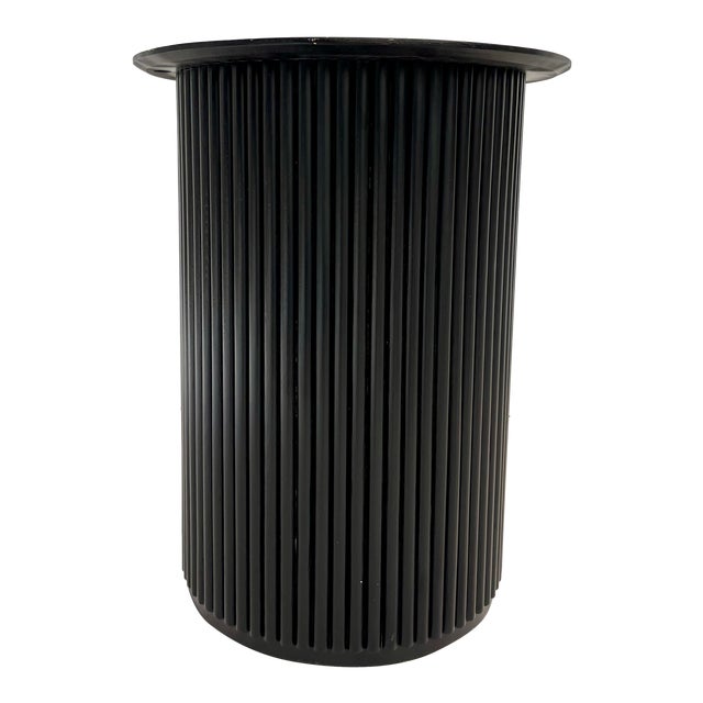 Black Fluted Dining Table Base | Chairish