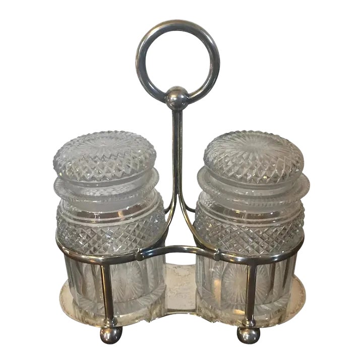 Antique 19th Century English Victorian Silverplate Pickle Castor with ...