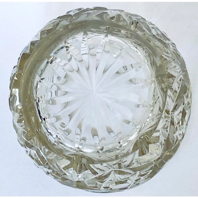 Heavy Cut Crystal Jam/Condiment Jar | Chairish