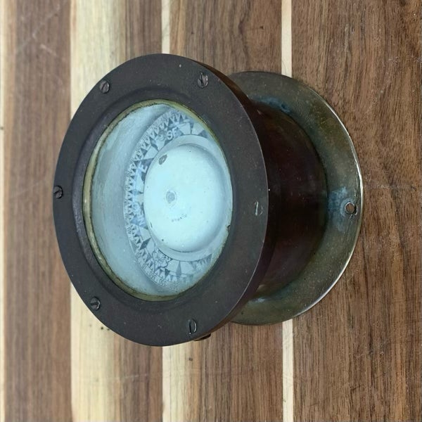 1900s Salvaged Sestrel Brass Compass | Chairish