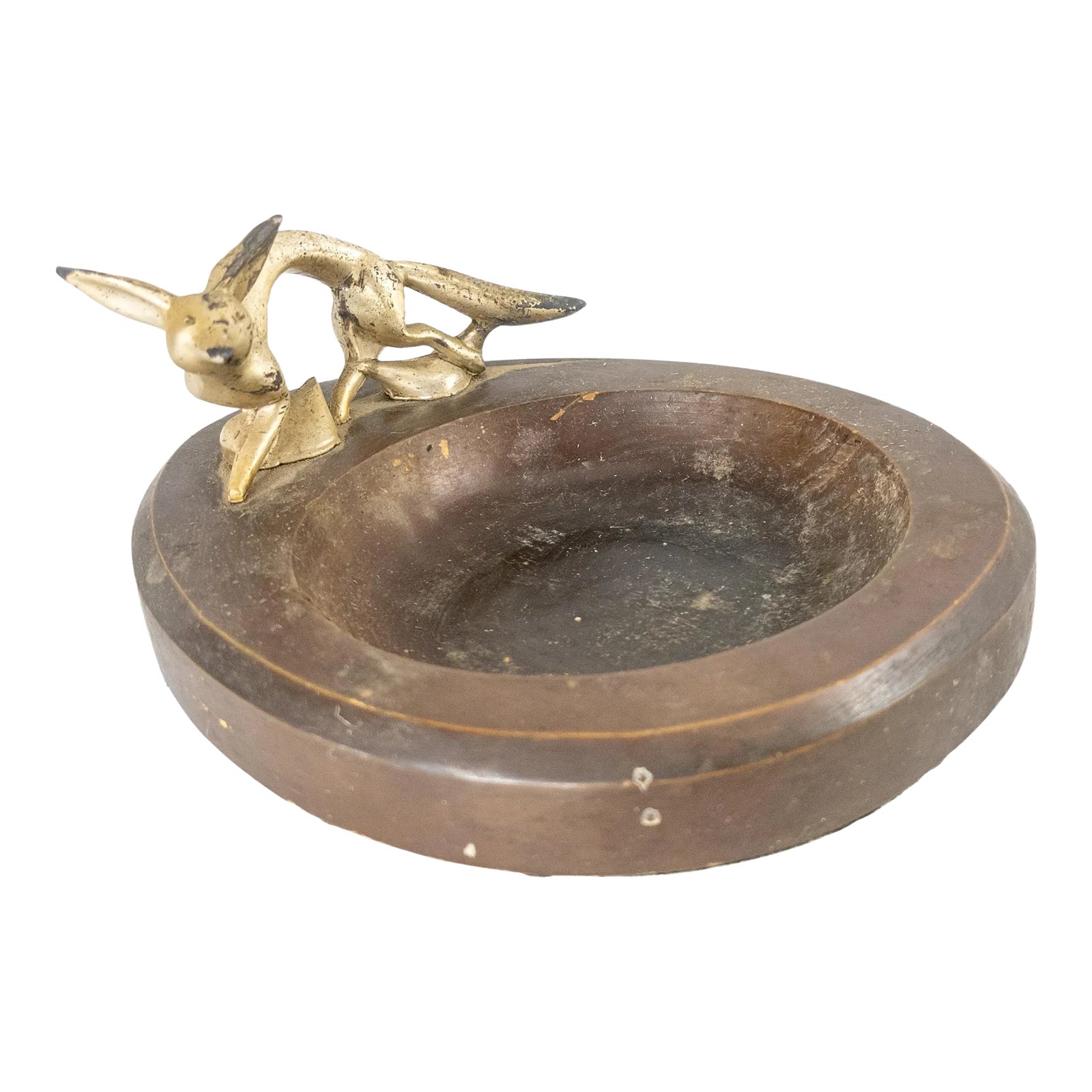 1920's Art Deco Wiener Werkstatte Hagenauer Style Fox Ashtray | Chairish