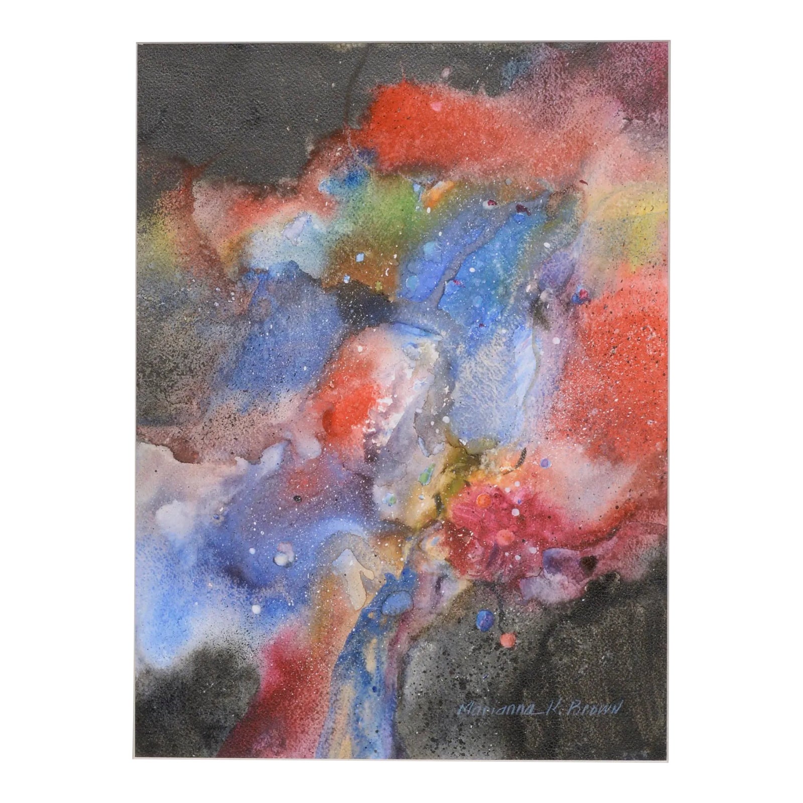Evolution Orion Nebula (1), Colorful Cosmic Flow Abstract by Marianne K ...