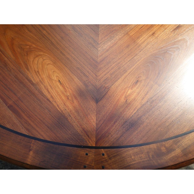 1990s Dining Table / Walnut & Ebony Seats 8+ | Chairish