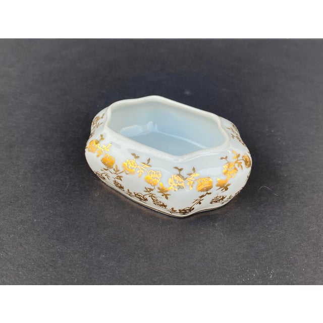 Vintage French Porcelain Limoges Trinquet Box With Lid. | Chairish