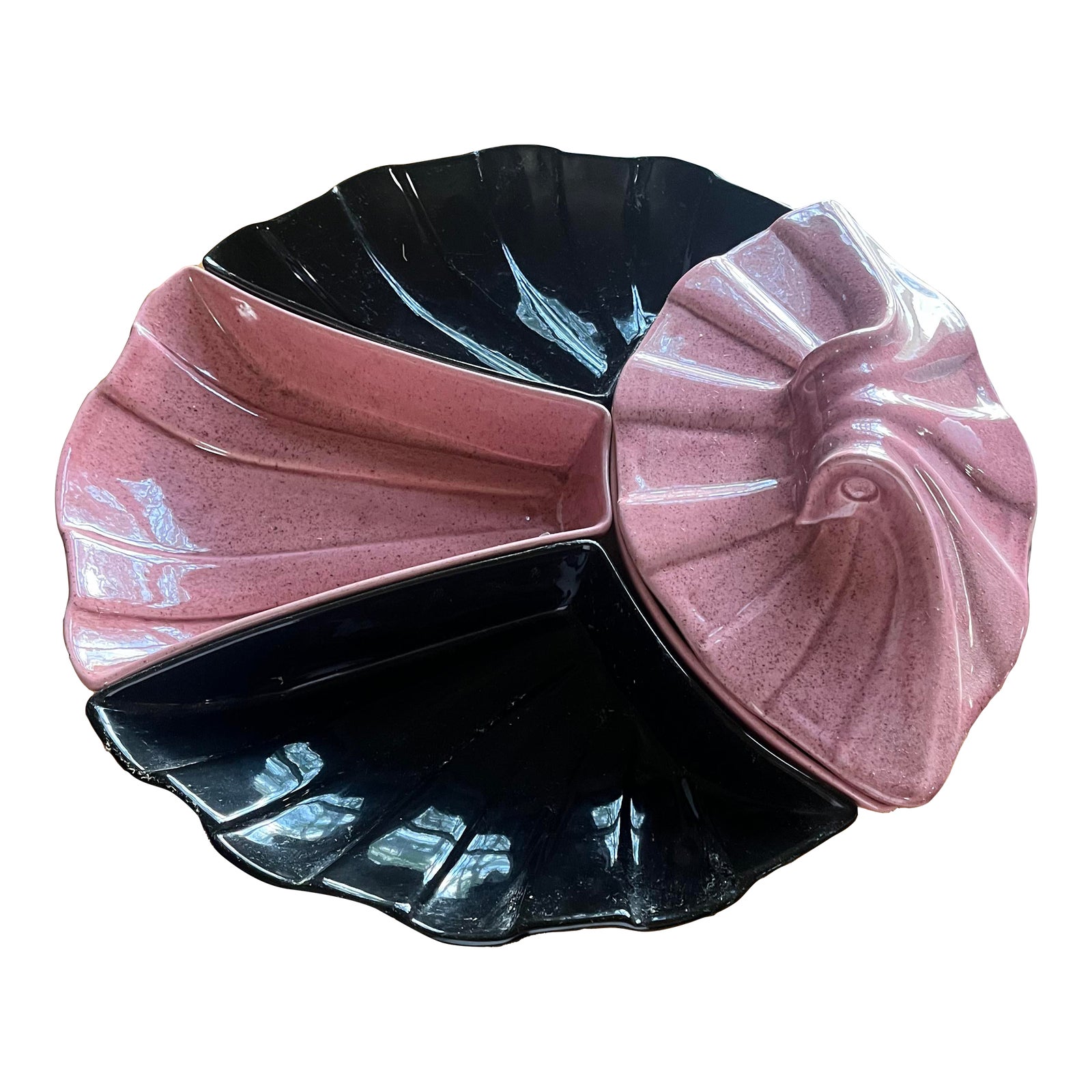 Vintage 1950's Mid-Century Modern Marcia California Pottery Lazy Susan ...