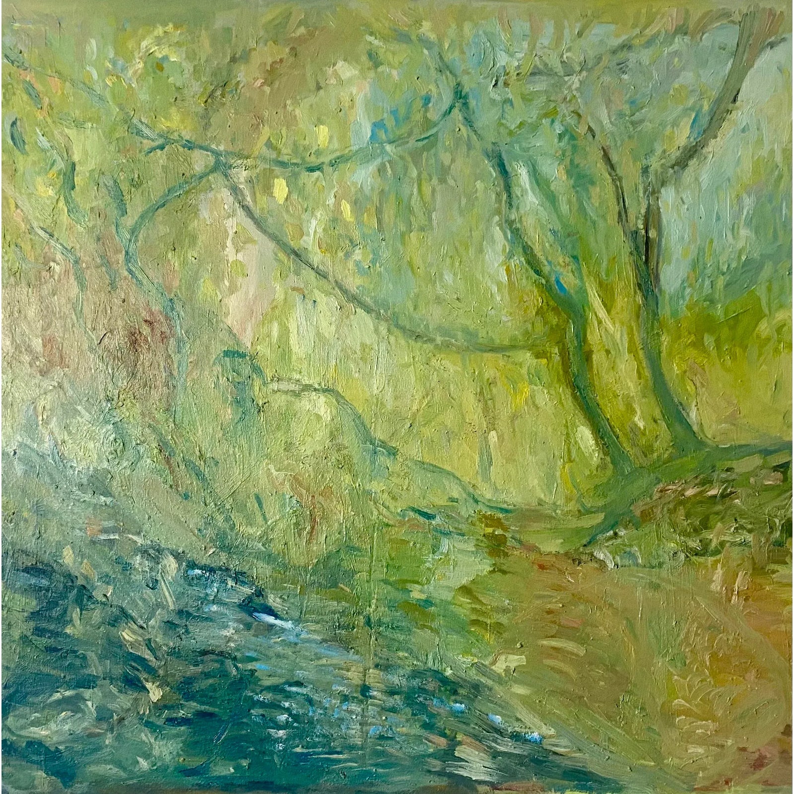 "Finding Space" Expressionist Oil Painting by Francesca Owen | Chairish
