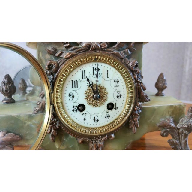 Art Nouveau Mantel Clock by Francois Moreau From 1900/1920 | Chairish