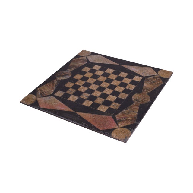 Antique Slate Chess Game Board (A) | Chairish