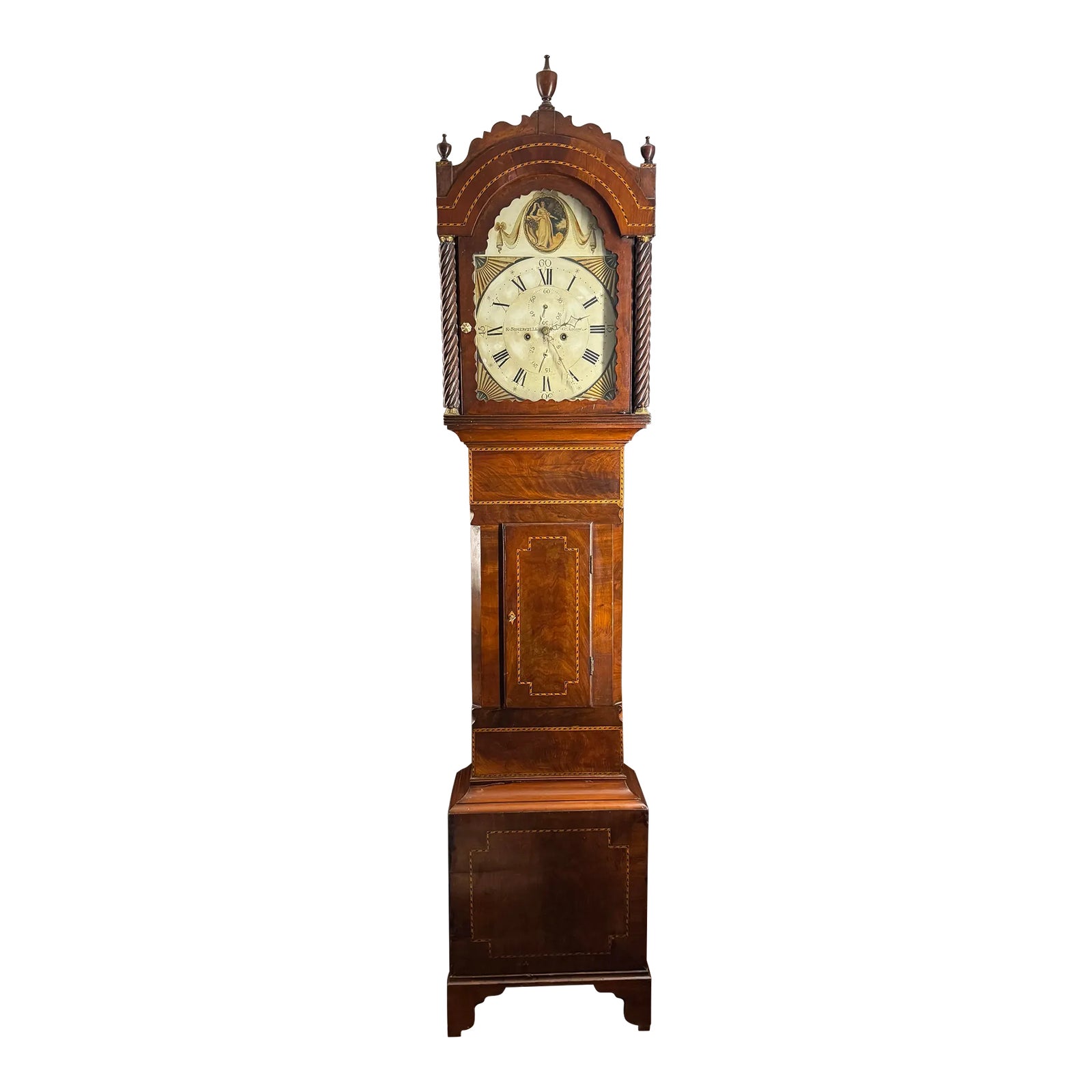 Late 18th-Early 19th Century Scottish Grandfather Clock With Inlaid ...