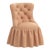 Tufted Vanity Chair with Skirt in Velvet Melon | Chairish