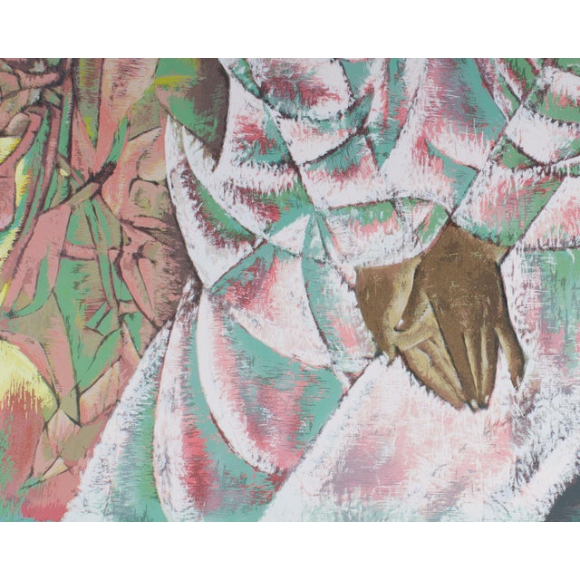 1990 “Quiet Moment” Artist’s Proof Serigraph by Zhou Ling | Chairish