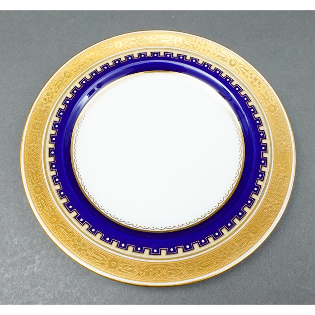 Vintage Mintons England Davis Collamore Cobalt Blue & Gold Salad Plates ...