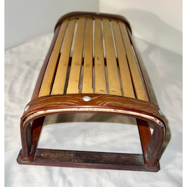 Circa 1900 Chinese Split Bamboo Headrest, Geisha Headrest | Chairish