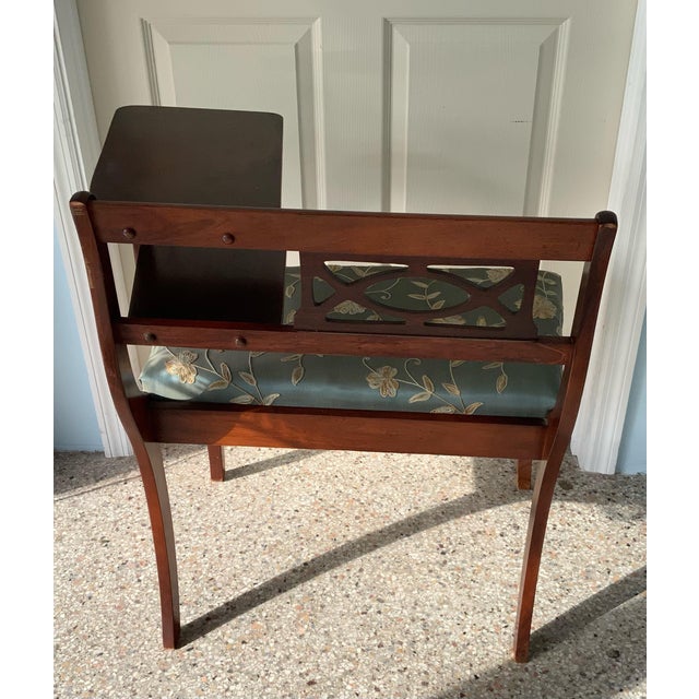 1950s Vintage Telephone and Gossip Bench | Chairish