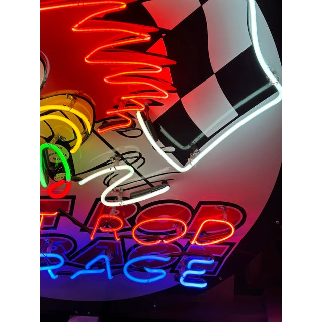 Vintage Hot Rod Garage Neon Sign | Chairish