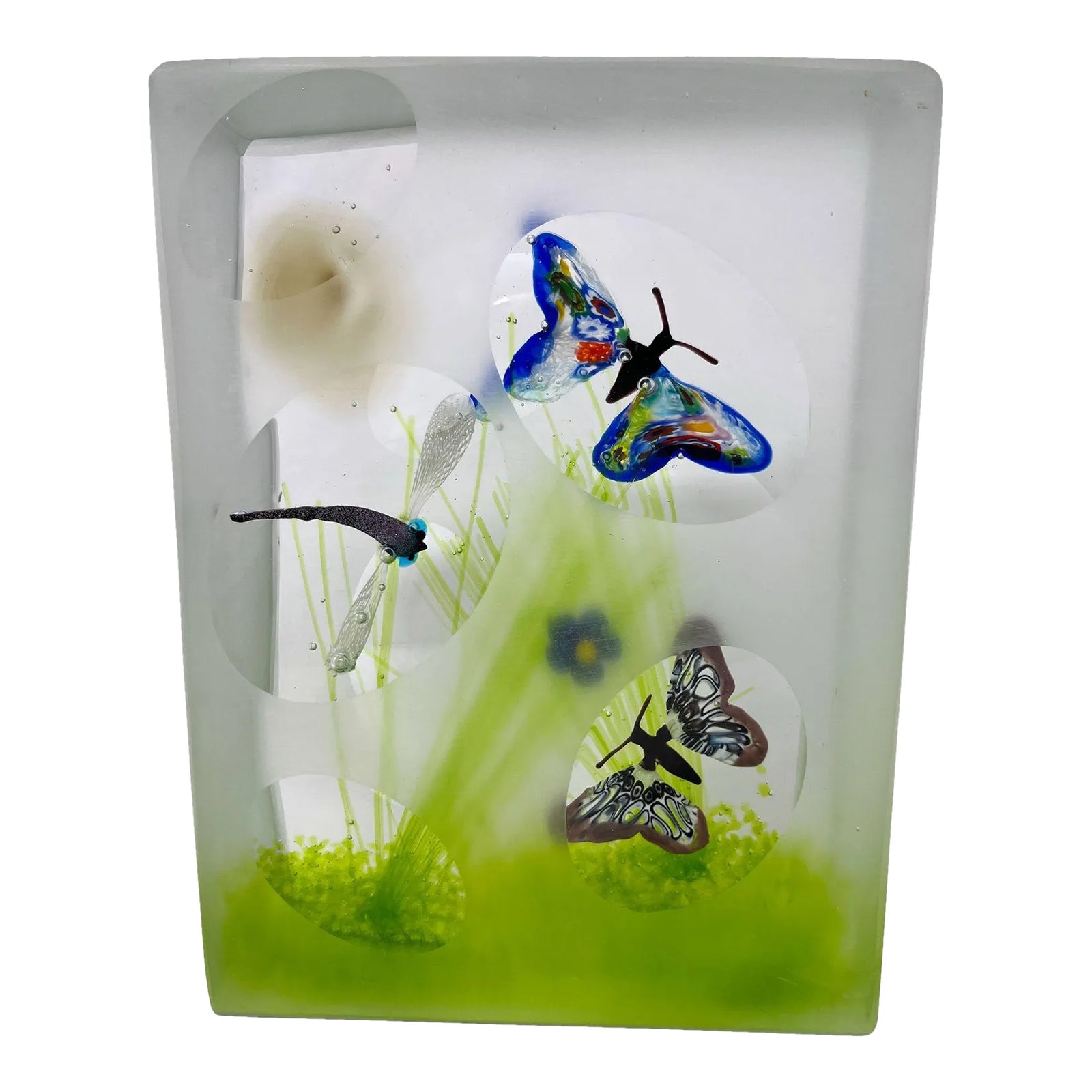 Butterfly Terrarium From Murano | Chairish