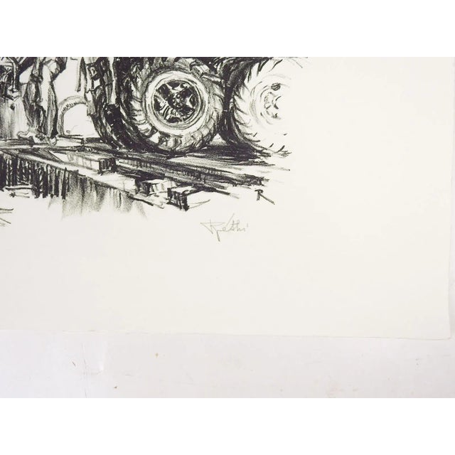 Mid 20th Century Industrial Construction Lithograph | Chairish