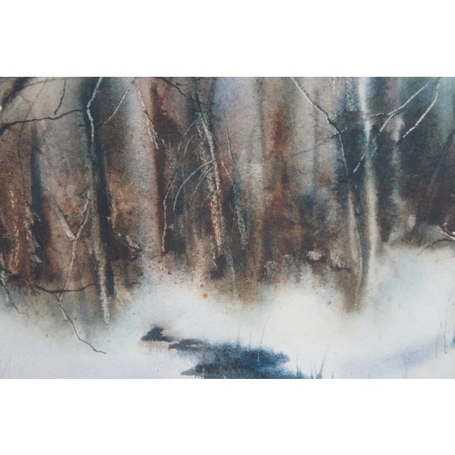 1975 Vintage Watercolor Landscape Painting December Morning by Sean ...