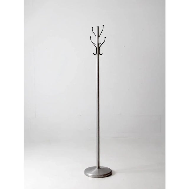Mid Century Aluminum Coat Rack | Chairish
