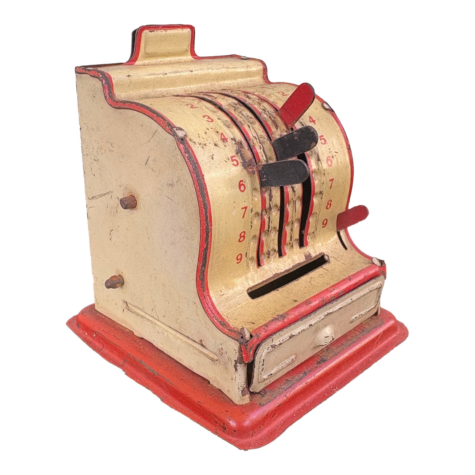 Early 20th Century German Tin Toy Cash Register – Miniature Decorative ...