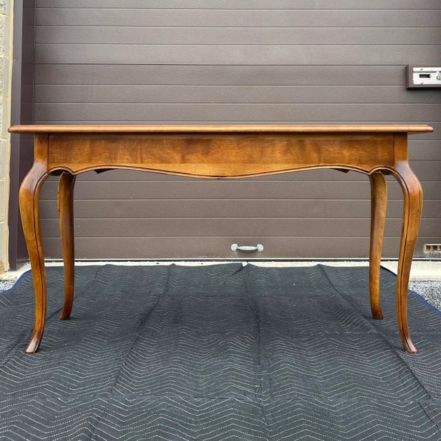 Vintage Ethan Allen Country French Birch 2 Drawer Console or Sofa Table ...