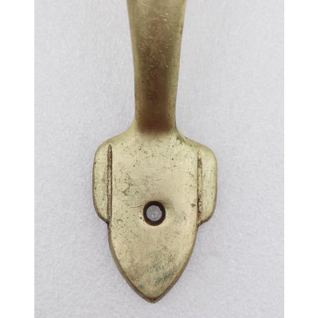 Vintage Art Deco 10.375 In. Brass Thumb Latch Door Pull Handle | Chairish