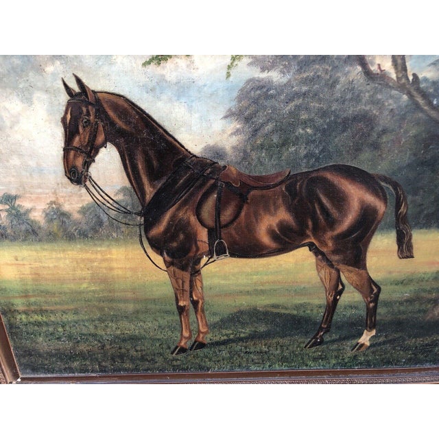 Timothy B Whitby, Red Knight, 1916, Oil on Canvas, Framed | Chairish