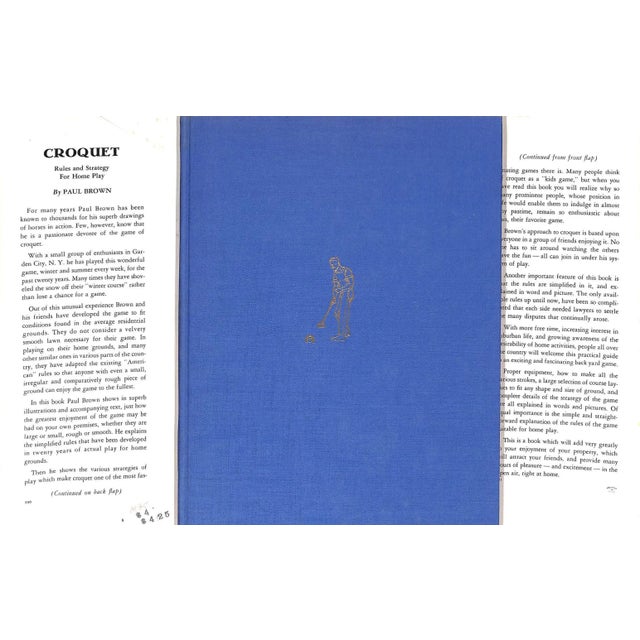 "Croquet: Rules and Strategy for Home Play" 1957 Brown, Paul | Chairish