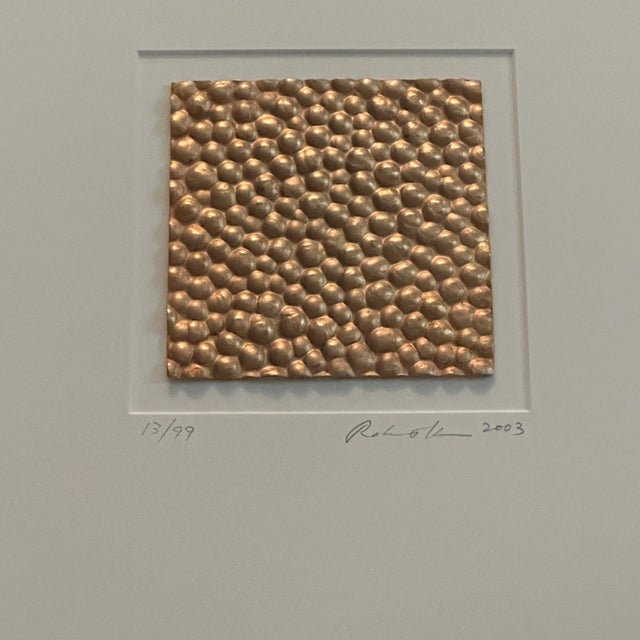 Signed and Numbered Robert Kuo Textured Art-Bubbles | Chairish